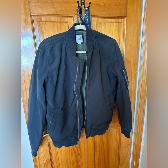 GAP | Jackets & Coats | Mens Grey Gap Bomber Jacket Size Small | Poshmark